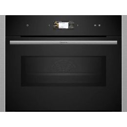 Neff Backofen mit Mikrowelle "C24MS31N0", grau (silberfarben), B:59,6cm H:45,5cm T:54,8cm, Back&ouml;fen, AirFry-Funktion, Backofen mit Mikrowelle