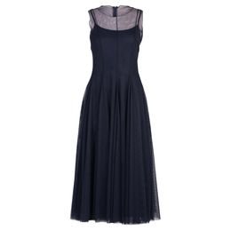Cocktailkleid Vera Mont "Cocktailkleid figurbetont", Damen, Gr. 34, EURO, blau (night sky), 100% Polyester PES., Kleider Cocktailkleid