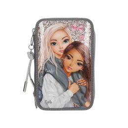 Buntstift Depesche "3-Fach Federtasche MY BFF TOPModel 7,5 x 13 x 20 cm altrosa", Kinder, rosa (altrosa), Kunststoff, Stifte Buntstift