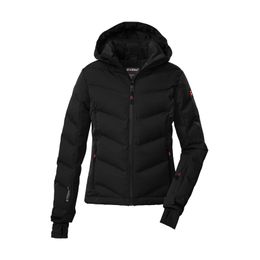 Skijacke Killtec "KSW 199 GRLS SKI QLTD JCKT", M&auml;dchen, Gr. 140, schwarz, Obermaterial: 100% Polyester;Futter: 100% Polyester;F&uuml;llung: 100% Polyester, Jacken Skijacke, M&auml;dchen Skijacke: wasserdicht, atmungsaktiv, verstellbare Kapuze