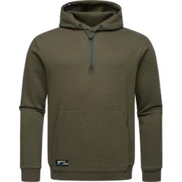 Kapuzenpullover Ragwear "Kapuzenpullover Arrwen", Herren, Gr. XXL, gr&uuml;n (schwarz olive), Obermaterial: 70% Baumwolle CO. 30% Polyester PES., Basic, h&uuml;ftbedeckend, hoch geschlossener Ausschnitt, Pullover Kapuzenpullover