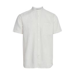 Kurzarmshirt 11 Project "Kurzarmhemd PROcke", Herren, Gr. XXL, wei&szlig; (sanftes wei&szlig;), Obermaterial: 58% Leinen LI. 42% Viskose CV., Hemden Kurzarmshirt