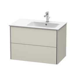 Duravit Waschtischunterschrank XSquare 81x47,8x56cm, 2 La, B r, wandh&auml;ngend, Tau matt (XS417708383)