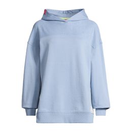 Kapuzenpullover SALZHAUT "Hoodie LEESGOOD", Damen, Gr. S, blau (ice blau), Obermaterial: 100% Baumwolle CO., Pullover Kapuzenpullover