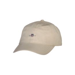 Snapback Cap Gant "Cap Shield Cotton Twill Cap", Herren, beige, Obermaterial: 100% Baumwolle CO., Caps Snapback Cap
