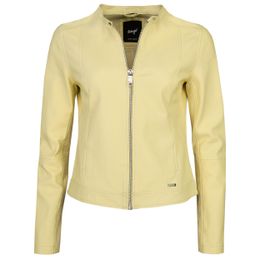 Lederjacke Maze "Lederjacke Summerset", Damen, Gr. XL, gelb, Obermaterial: 100% Lammnappaleder LANA. Futter: 100% Polyester PES., Jacken Lederjacke