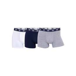 Boxershorts CR7 "Boxershort 3er Pack", Herren, Gr. XL, bunt (wei&szlig;, grau, dunkelblau), Obermaterial: 95% Baumwolle CO. 5% Elasthan EL., Unterhosen Boxershorts