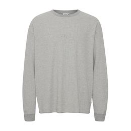 !Solid Longpullover SOLID "Sweatshirt SDFletcher", Herren, Gr. M, grau (light grau melange), Obermaterial: 80% Baumwolle CO. 20% Polyester PES., Sweatshirts Longpullover