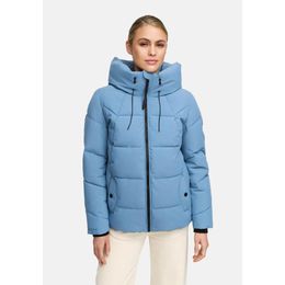 Winterjacke Marikoo "Marikoo Kuscheltatze Damen Winter Steppjacke N077", Damen, Gr. 3XL, blau (powder blau), Obermaterial: 100% Polyester PES., Jacken Winterjacke