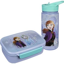 Lunchbox Scooli "Brotzeitdose & Trinkflasche, Frozen", Kinder, bunt (frozen), Lebensmittelaufbewahrungsbeh&auml;lter Lunchbox, mit Trinkflasche