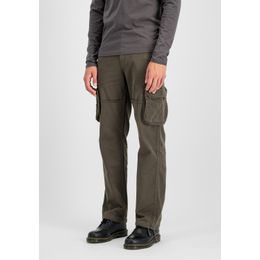 Cargohose Alpha Industries "Jet Pant", Herren, Gr. 33, Normalgr&ouml;&szlig;en, grau (grauschwarz), Obermaterial: 100% Baumwolle; Futter: 100% Baumwolle, Hosen Cargohose