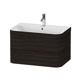 Duravit M&ouml;belwaschtisch-Unterschrank Happy D.2 Plus 77,5x49cm, 1 HL, Nussb geb., 2 Schubk. (HP4637O6969)