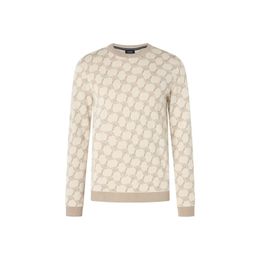 JOOP! Sweater JOOP "Strickpullover JK-13Ravorono", Herren, Gr. XL, beige, Obermaterial: 54% Baumwolle CO. 46% Viskose CV., Sweatshirts Sweater