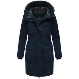 Winterjacke Navahoo "Winterjacke Eissturm 14", Damen, Gr. M, blau (navy), Obermaterial: 100% Polyester PES. Obermaterial: 100% Polyester PES. Futter: 100% Polyester PES. 100% Polyester PES., Jacken Winterjacke