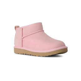 UGG Australia Schlupfboots UGG "Classic Ultra Mini Dazzle", M&auml;dchen, Gr. 4 (36), ribbon candy, Veloursleder, Glitzer, Schuhe Schlupfboots, Winterboots, Schlupboots mit Warmfutter