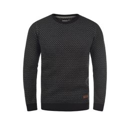 Strickfleece-Pullover INDICODE "Strickpullover IDCoppler", Herren, Gr. XXL, schwarz, Obermaterial: 100% Polyacryl PAN., Pullover Strickfleece-Pullover