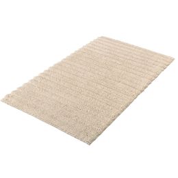 Badematte Kleine Wolke "Yara", beige (natur), H:5mm, Baumwolle, Badematten, Badematte, Badteppich, Uni Farben, gestreift, waschbar
