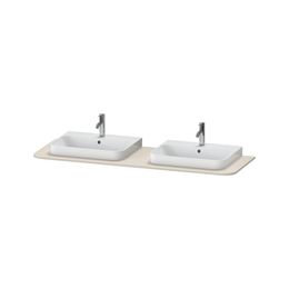Duravit Waschtisch-Konsole Happy D.2 Plus 160x55cm, m 2 Ausschnitt., Tau supermatt (HP032HB8383)