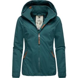 Outdoorjacke Ragwear "&Uuml;bergangsjacke Dizzie", Damen, Gr. XS, gr&uuml;n (dunkelgr&uuml;n023), Obermaterial: 100% Polyester PES. Obermaterial: Futter: 100% Polyester PES. 100% Polyester PES., Jacken Outdoorjacke