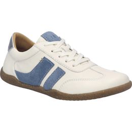 Sneaker Josef Seibel "Cassandra 11, weiss-slate blue", Damen, Gr. 40, wei&szlig; (wei&szlig;, slate blau), Obermaterial: 100% Rindsleder Leather cow., Schuhe Sneaker