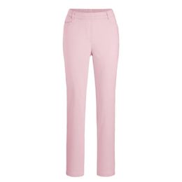 Schlupfhose GOLDNER "Leichte Baumwollschlupfhose LOUISA", Damen, Gr. 52, N-Gr, rosa (geranie), Obermaterial: 98% Baumwolle CO. 2% Elasthan EL., Hosen Schlupfhose