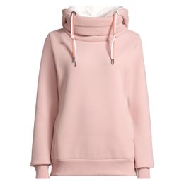 Kapuzenpullover SALZHAUT "Hoodie YVONNE", Damen, Gr. XS, rosa (pearl), Obermaterial: 55% Baumwolle CO. 45% Polyester PES., Pullover Kapuzenpullover