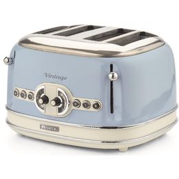 Ariete Toaster "Vintage", blau, B:31,9cm H:28,9cm T:20,5cm, Toaster, blau, Toaster