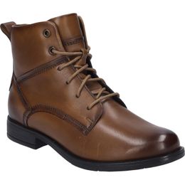 Stiefelette Josef Seibel "Simona 05, cognac", Damen, Gr. 42, braun (cognac), Obermaterial: 100% Rindsleder Leather cow., Schuhe Stiefelette