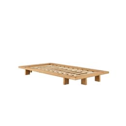 Bettgestell Karup Design "JAPAN BED Futonbett aus FSCzertifiziertem Massivholz, zeitlos, bequem", oiled oak, B:118cm H:20cm L:228cm, Betten, Bettgestell, Eiche, inkl. Lattenrost, ohne Matratze, Made in Europa