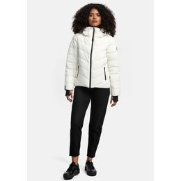 Winterjacke Marikoo "Marikoo Samuiaa Damen Steppjacke B986", Damen, Gr. XXL, wei&szlig; (sanftes wei&szlig;), Obermaterial: 100% Polyester PES., Jacken Winterjacke