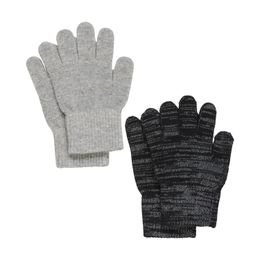 Strickhandschuhe CeLaVi "Strickhandschuhe CEMagic", Jungen, Gr. 3, grau, Obermaterial: 52% Wolle WO. 31% Polyester PES. 13% Nylon NY. 4% Elasthan EL., Handschuhe Strickhandschuhe