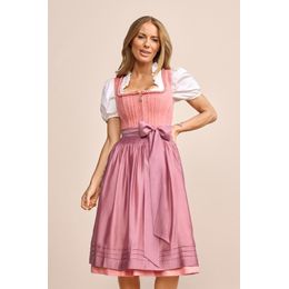 Kr&uuml;ger Dirndl KR&Uuml;GER "Dirndl Quinta (70cm)", Damen, Gr. 42, rosa, Kleider Dirndl