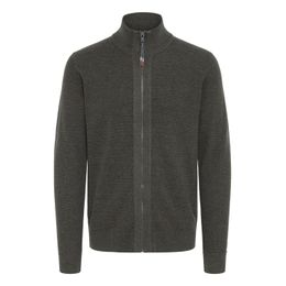 Strickjacke FQ1924 "Trainingsjacke FQGRANBY", Herren, Gr. S, grau (charcoal mix), Obermaterial: 100% Baumwolle CO., Strickjacken Strickjacke