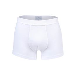 Boxershorts HOM "Boxershort Supreme Cotton Comfort Boxer Brief 1er Pack", Herren, Gr. L, wei&szlig;, Obermaterial: 92% Baumwolle CO. 8% Elasthan EL., Unterhosen Boxershorts