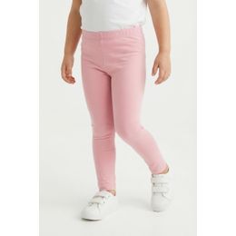 Leggings happy girls, M&auml;dchen, Gr. 176, N-Gr, rosa (rose), Strick, Obermaterial: 60% Polyester, 35% Baumwolle, 5% Elasthan, unifarben, eng kn&ouml;chellang, Hosen Leggings, w&auml;rmend und elastisch