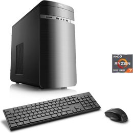 CSL Gaming-PC "Sprint V28514", grau (anthrazit), Microsoft Windows 11 Home (64 Bit), 16 GB RAM 1.000 GB SSD, Desktop-PCs, Gaming-PC