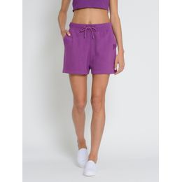 Shorts NASSAU BEACH "Shorts NB231039", Damen, Gr. XS, US, rot (dahlia), Obermaterial: 100% Baumwolle CO., Hosen Shorts