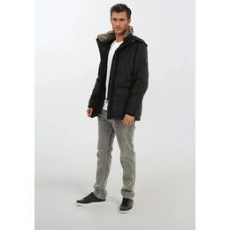 Winterjacke Alessandro Salvarini "A. Salvarini warme Herren Winterjacke wasserabweisend AS456", Damen, Gr. XL, schwarz, Obermaterial: 100% Polyester PES., Jacken Winterjacke