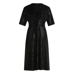 Cocktailkleid Vera Mont "Cocktailkleid im Glitzer-Look", Damen, Gr. 40, schwarz (schwarz, schwarz), Kleider Cocktailkleid
