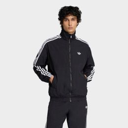 Trainingsjacke adidas originals "FIREBIRD WOVEN TRACK", Damen, Gr. M, schwarz, Obermaterial: 100% Polyamid, Jacken Trainingsjacke