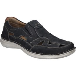 Slipper Josef Seibel "Anvers 77, ocean", Herren, Gr. 41, blau (ocean), Obermaterial: 100% Rindsleder Leather cow., Schuhe Slipper