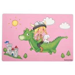 Ritzenhoff & Breker Platzset RITZENHOFF & BREKER "Platzset Drache 45 x 30 cm pink", pink, Platzsets, Platzset