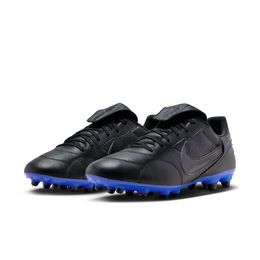 Fu&szlig;ballschuh Nike "The Premier 3 FG", Herren, Gr. 40, schwarz (schwarz, schwarz), Leder, Synthetik, Schuhe Fu&szlig;ballschuh, f&uuml;r Rasenpl&auml;tze