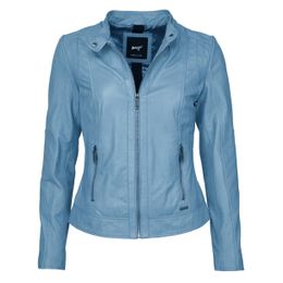 Lederjacke Maze "Lederjacke Marcie", Damen, Gr. XS, braun (lightblau), Obermaterial: 100% Lammleder LEL. Futter: 100% Polyester PES., Jacken Lederjacke