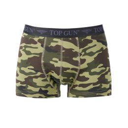 Boxer Top Gun "Boxershorts Doppelpack TGUW001", Herren, Gr. L, bunt (camo, olive), Obermaterial: 95% Baumwolle CO. 5% Elasthan EL., Unterhosen Boxer