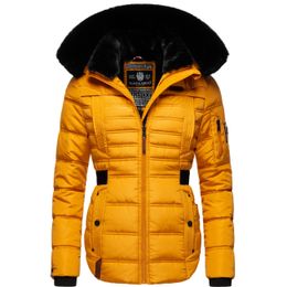 Wintermantel Navahoo "Winterjacke Melikaa", Damen, Gr. XS, gelb, Obermaterial: 100% Polyester PES. Obermaterial: Futter: 100% Polyester PES. 100% Polyester PES., M&auml;ntel Wintermantel