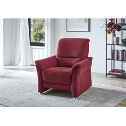 Sessel DIE PLANBAR "PP-PF23182, Sitzh&ouml;he 46 cm", wine, B:90cm H:96cm T:93cm, 100% Polyester, Sessel, Sessel, Federkernpolsterung, frei im Raum stellbar