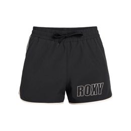 Funktionsshorts Roxy "Everyday Flow", Damen, Gr. L, anthrazit, Obermaterial: 90% Microfaser, 10% Elasthan;, Hosen Funktionsshorts