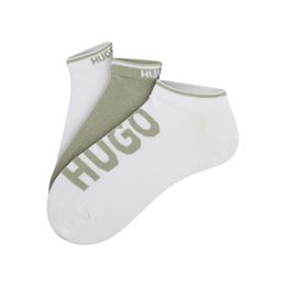 Sneakersocken HUGO UNDERWEAR "3P AS LOGO CC", Herren, Gr. 39-42, light, pastel gr&uuml;n 337, Baumwollmischung, Socken Sneakersocken, mit Logodetails