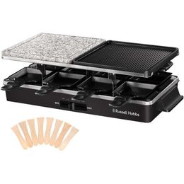 Russell Hobbs Raclette "26280-56", schwarz, B:50cm H:14,7cm T:22,4cm, Raclettes, Grill f&uuml;r 8 Personen, Multi-Grill, Raclette